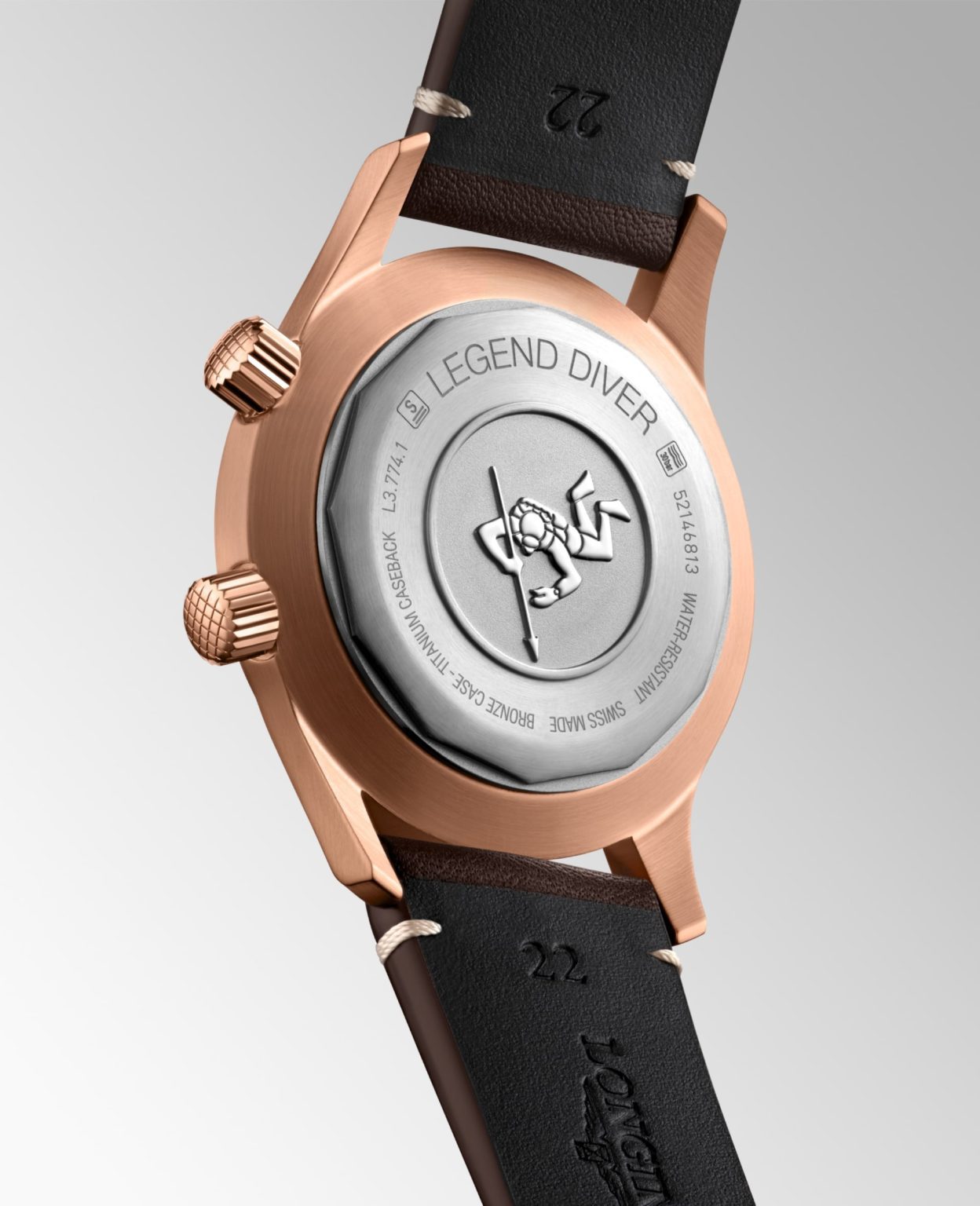 LONGINES LEGEND DIVER BRONZE – L37741502 – Watches Unlimited